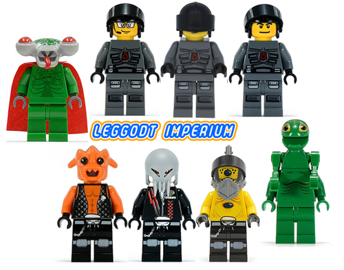 Lego Space Police 3 Astronauts Officers Aliens - minifigure FREE POST ...