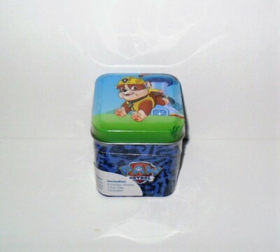 PAW PATROL TIN RUBBLE 3 STICKER SHEETS 1 PUP TAG 1 DANGLER | eBay