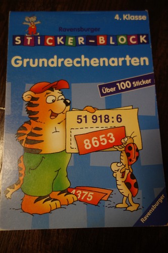 Ravensburger Sticker-Block - Grundrechenarten - 4.Klasse - Grundschule ...