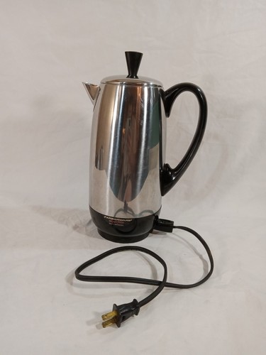 Vintage FarberWare Super Fast Percolator Coffee Pot 12 Cup Stainless ...
