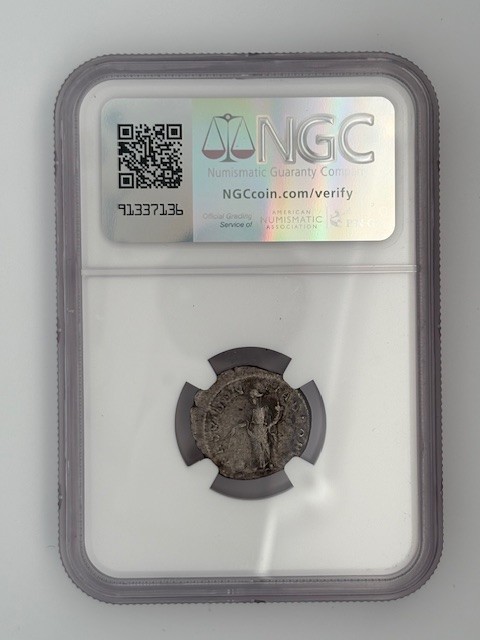 MACRINUS AD 217-218 AR Denarius NGC F Ancient Roman Empire Silver | eBay