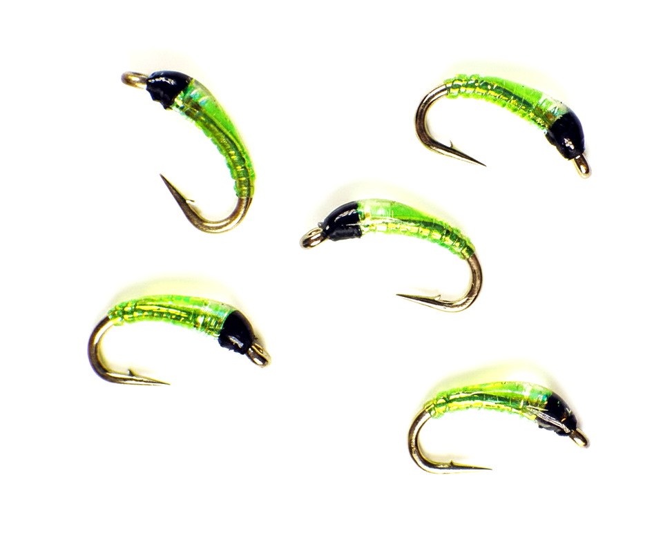Bling Midge Nymphs Insect Green - Premium Trout Fly Fishing Flies | eBay