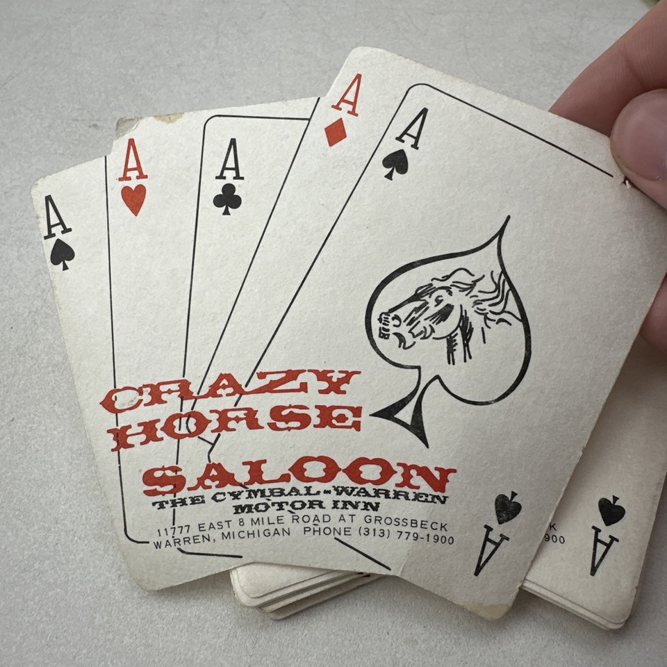 Vintage Paper Coasters Advertising Crazy Horse Saloon Warren Michigan ...