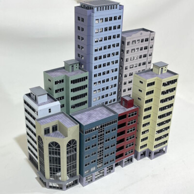 HO Scale Diorama Outland Building Model City Building Scene ...
