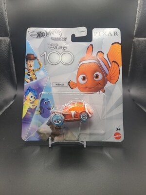 NEW Hot Wheels Character Cars Pixar Disney 100 NEMO Fish Car Finding ...
