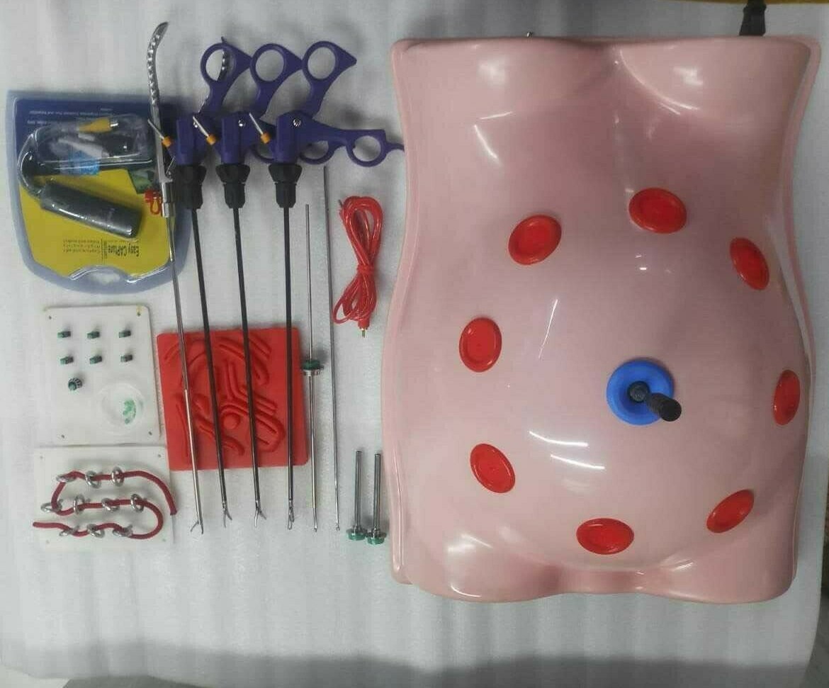 Laparoscopy Endo Trainer Box Training Kit Suture Laparoscopic ...
