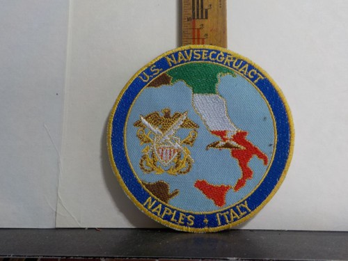 Vintage US NAVY PATCH: NAVAL SECURITY GROUP ACTIVITY NAPLES, Italy | eBay