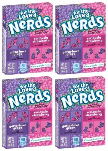 4X Nerds Pour L'Amour Du Raisin Et De La Fraise Saveur Nerds 46,7G ...