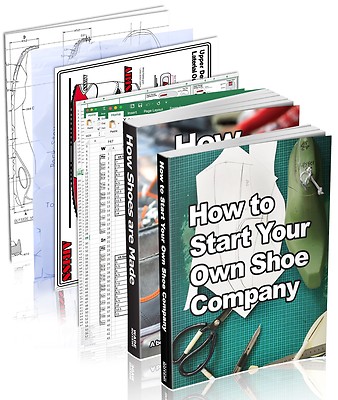 Shoe Design /Production, PRO-PACK : 2 shoemaking books plus 8 paper ...