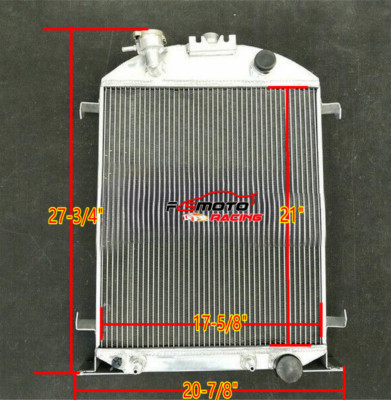 3 ROW Aluminum Radiator For 1930-1931 FORD CAR W/CHEVY 350 V8 ;1932 ...