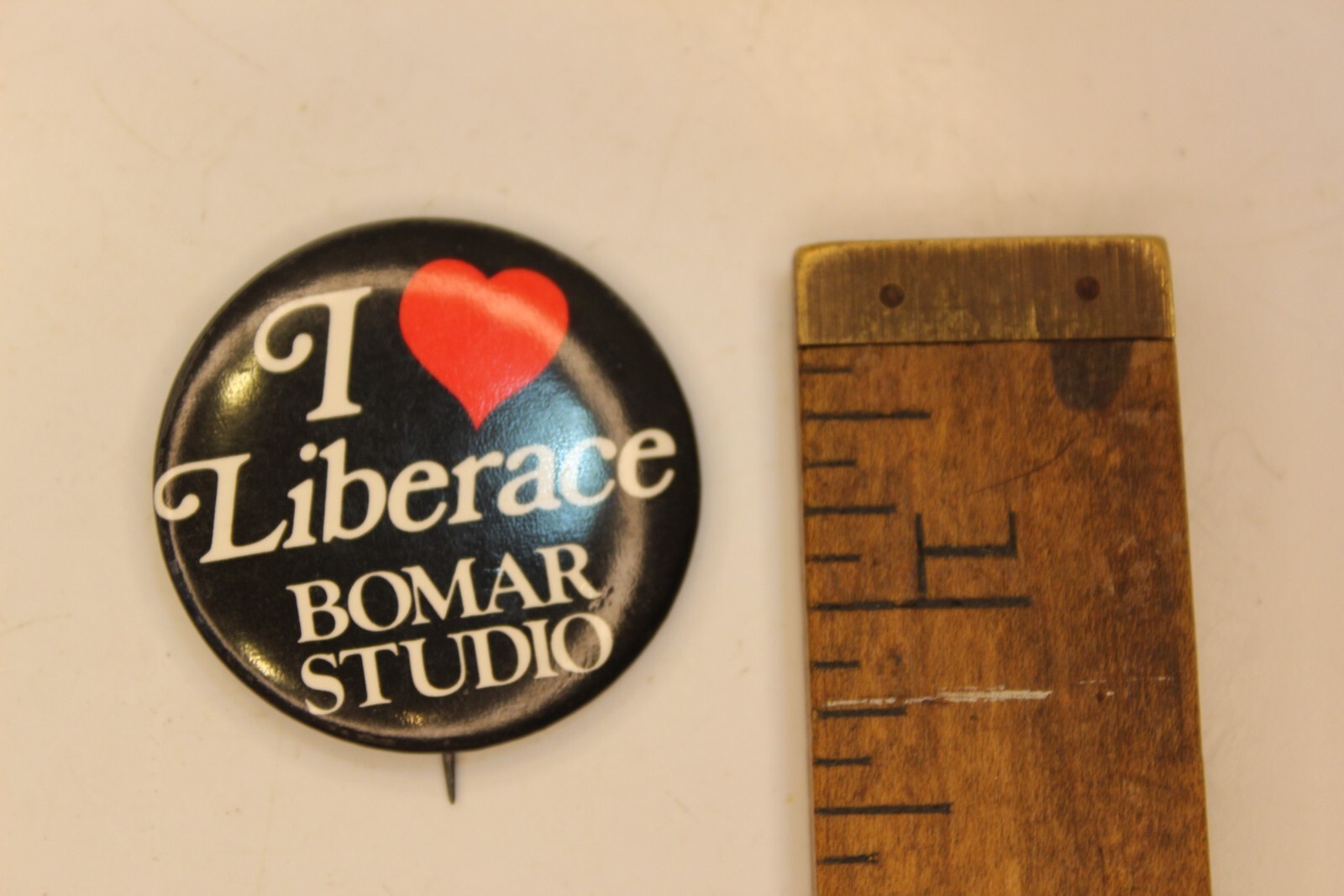 Vintage 1970's I (Love) Liberache Bomar Studio 1.5" Black Pin-back Button Gay | eBay