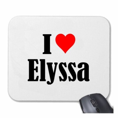 MOUSEPAD Mauspad I Love Elyssa Ich Liebe Elyssa | eBay.de