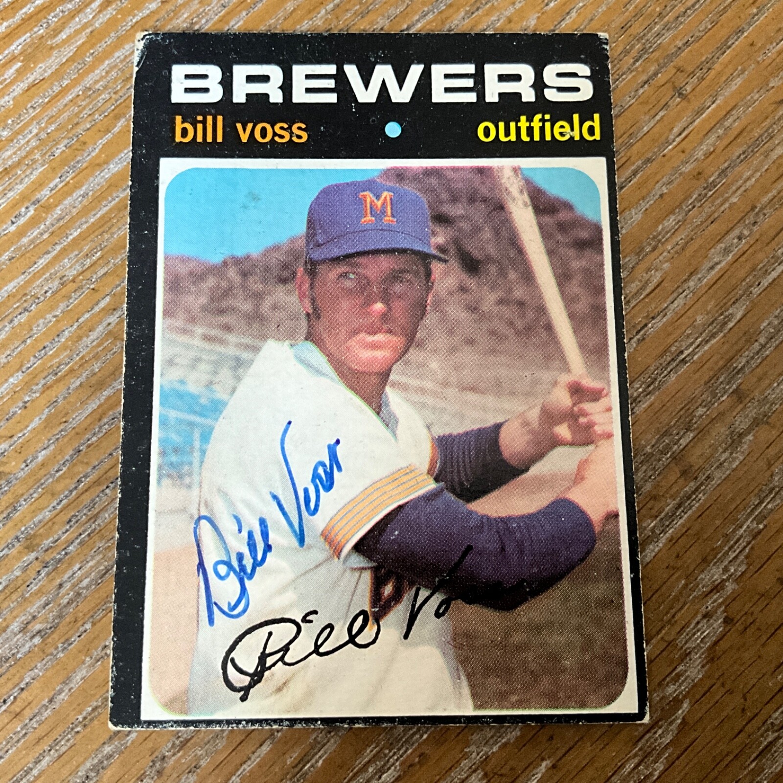 AUTOGRAPHED 1970 Topps BILL VOSS # 671. #M-1 | eBay