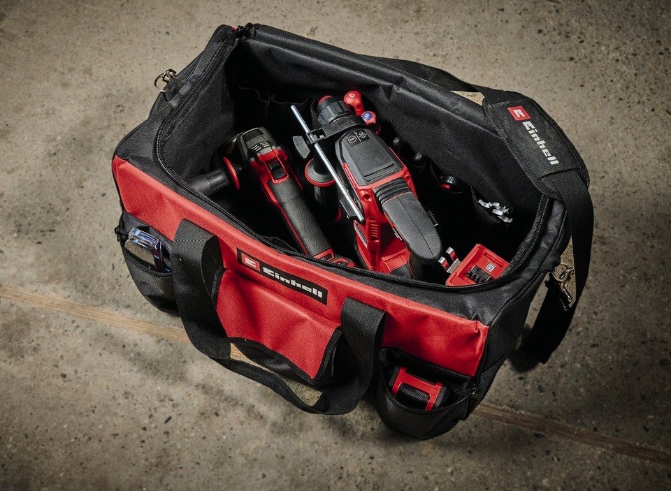 Einhell Tool Bag Official Brand Accessory Up To 25kg Load Red Black ...