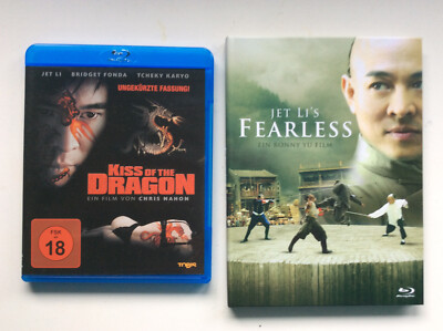 Jet Li [2 Blu ray] FSK18 Kiss of the Dragon + Fearless - Limitiertes ...