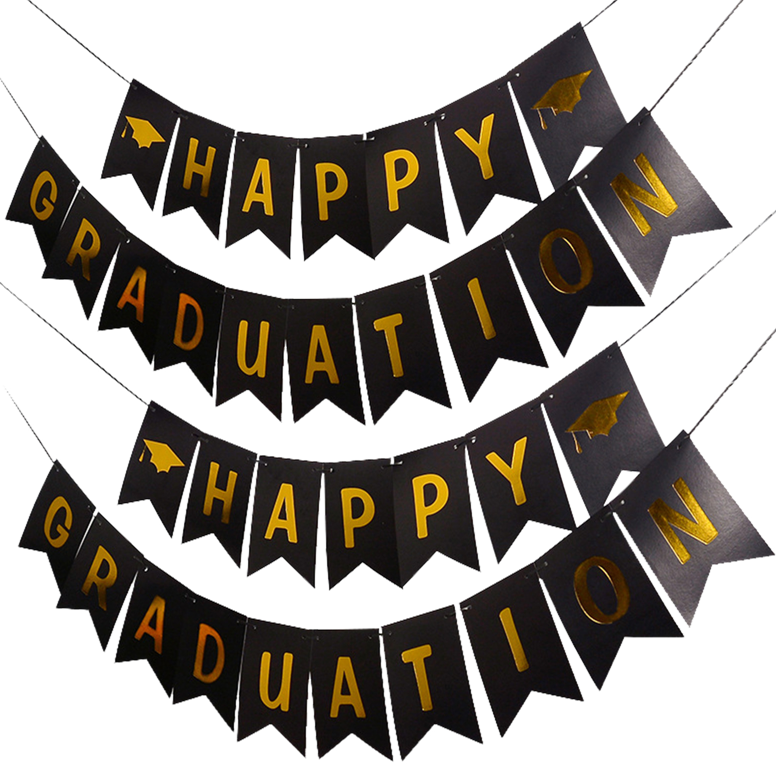 Happy Party Supplies With Rope Congrats Grad Graduation Banner Signs | eBay