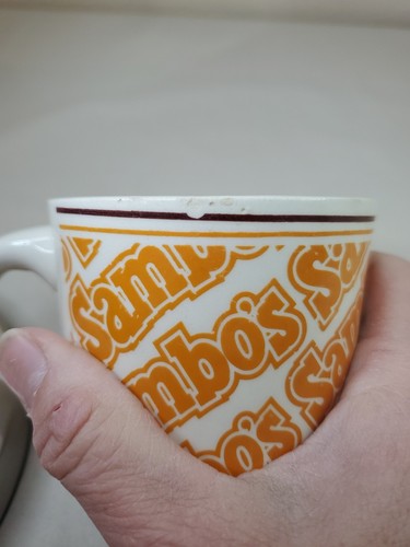 Vintage Sambo’s Restaurant Coffee Mug Cup 1970's Diner USA Collectible ...