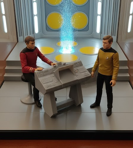 1:18 Scale Star Trek TOS Transporter Console Only For 4 inch Figures 3D ...