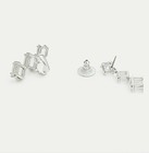 New Gift Box SWAROVSKI 5602782 Rhodium Asymmetrical Millenia ear cuff ...