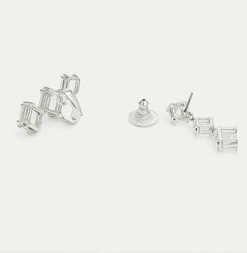 New Gift Box SWAROVSKI 5602782 Rhodium Asymmetrical Millenia ear cuff ...