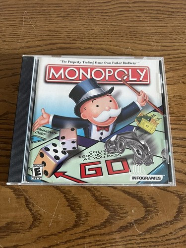 Monopoly PC CD-ROM Computer Game for Windows 95/98 Hasbro Interactive ...