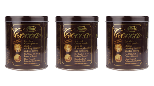 Hintz Cocoa Powder 454g - Pack of 3 - Finest German Cocoa - Great for ...