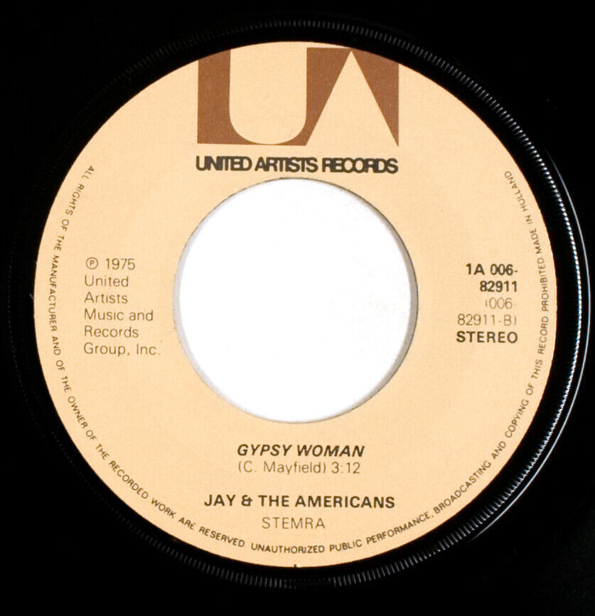 Jay & The Americans – Cara Mia / Gypsy Woman 7" Vinyl NM AS851 | eBay