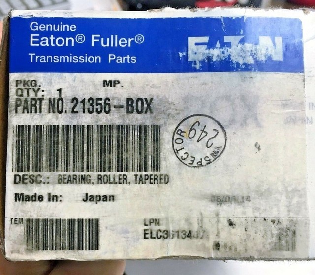 Eaton Fuller 21356 Tapered Bearing Assembly Auxiliary Section 57518 ...