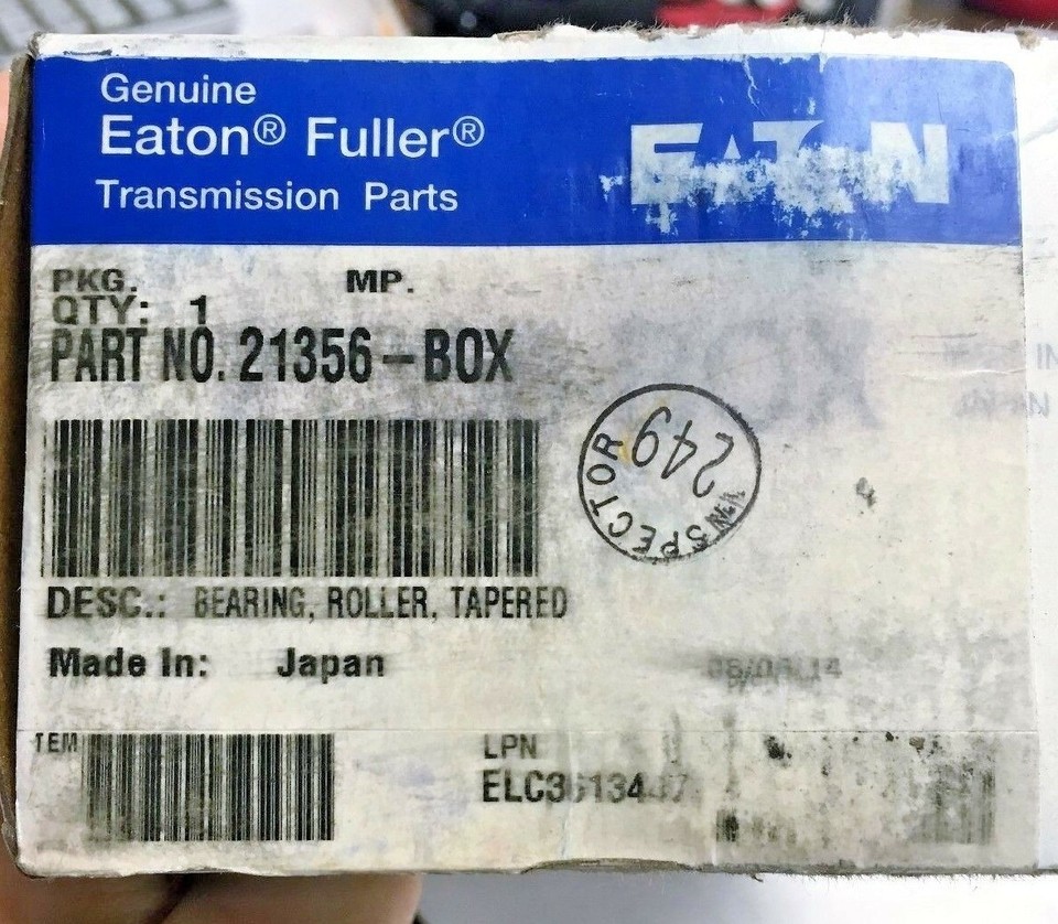 21356 New Eaton Fuller Tapered Bearing Assembly for Auxiliary Section ...