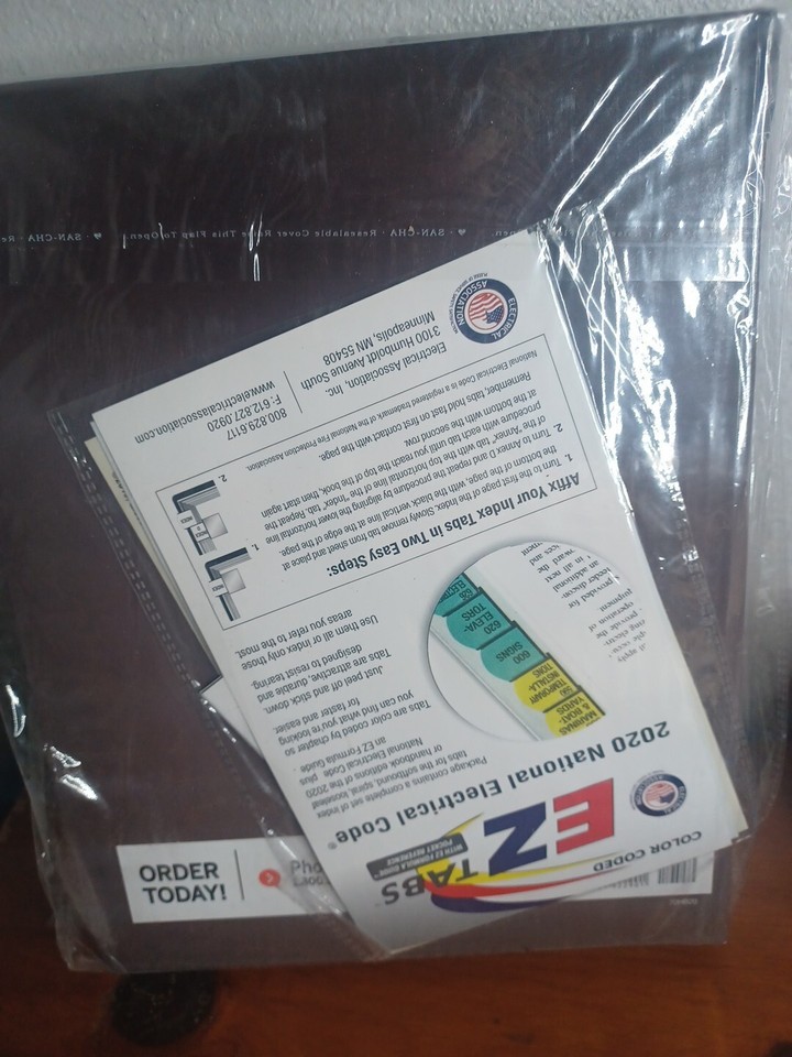 NFPA 70, National Electrical Code, 2020 Edition, with Index Tabs ...