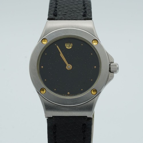 Zenith Pacific Quartz Ladies Watch 25Mm Steel With Leather 295.5000.207 ...