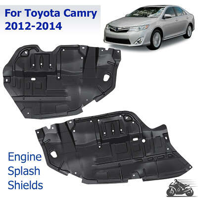 2Pcs Engine Splash Shield Guard Under Panel Cover For Toyota Camry 2012 ...