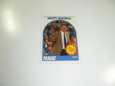 Matty Guokas (coach) 1989-90 NBA Hoops '89-90 Expansion Team card #321 ...