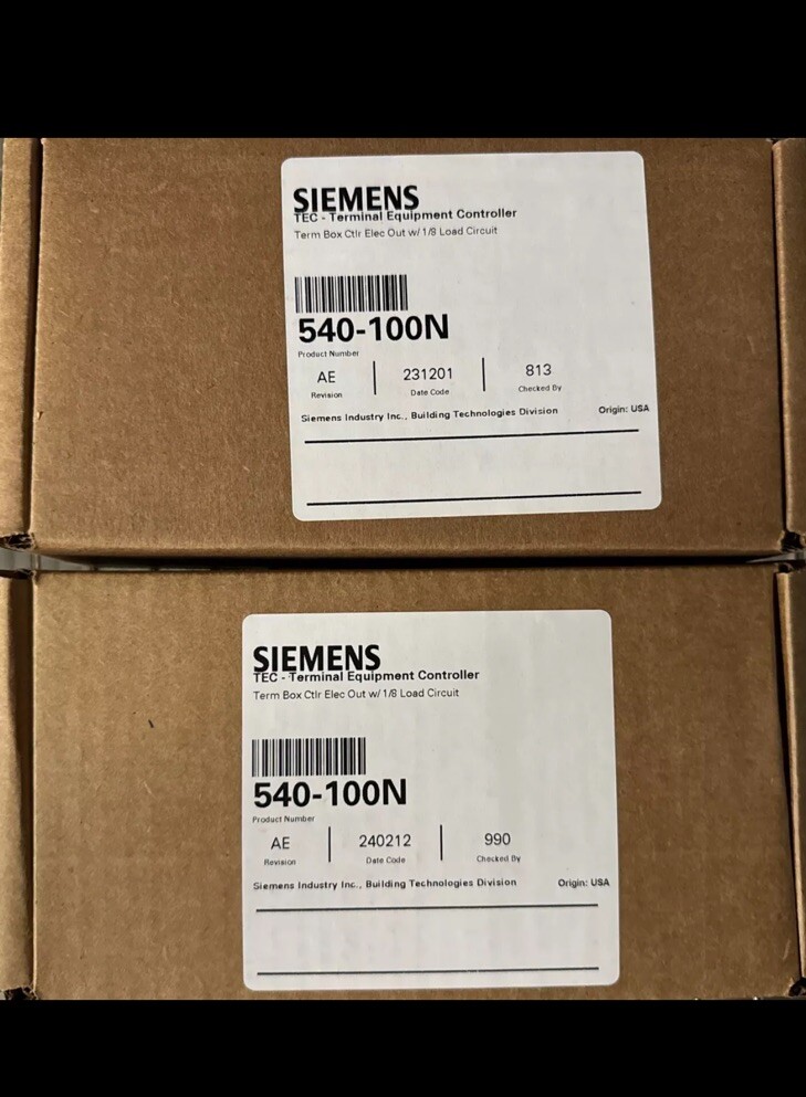 Siemens TEC Terminal Box Controller (540-100N) for sale online | eBay