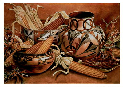 Acoma Harvest Postcard by Lee Rommel from CREATIONS in Tempe, AZ | eBay