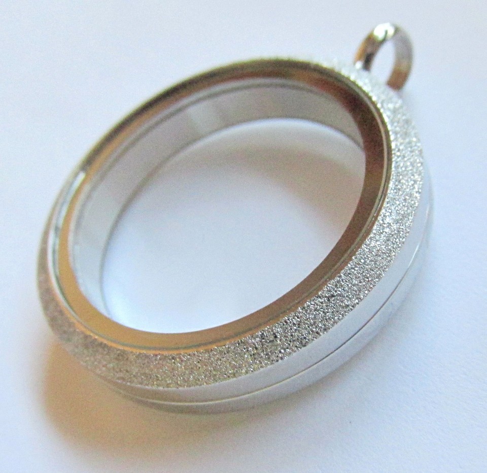 316L Stainless Steel Waterproof Screw Open Floating Glass Locket for ...