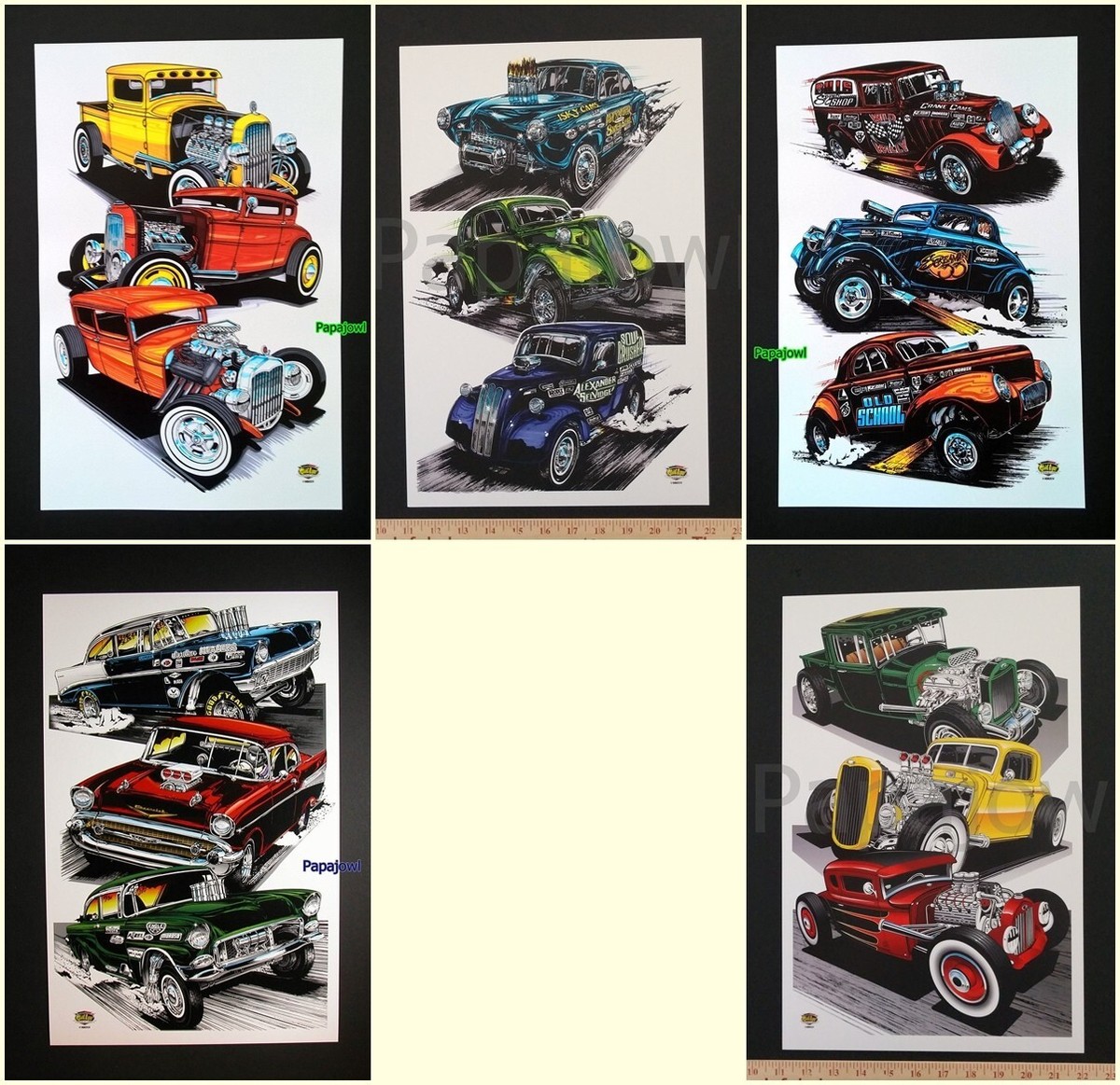 Old School Hot Rod Art Rat Fink Hot Rod Vintage Metal Sign 13" X 20"