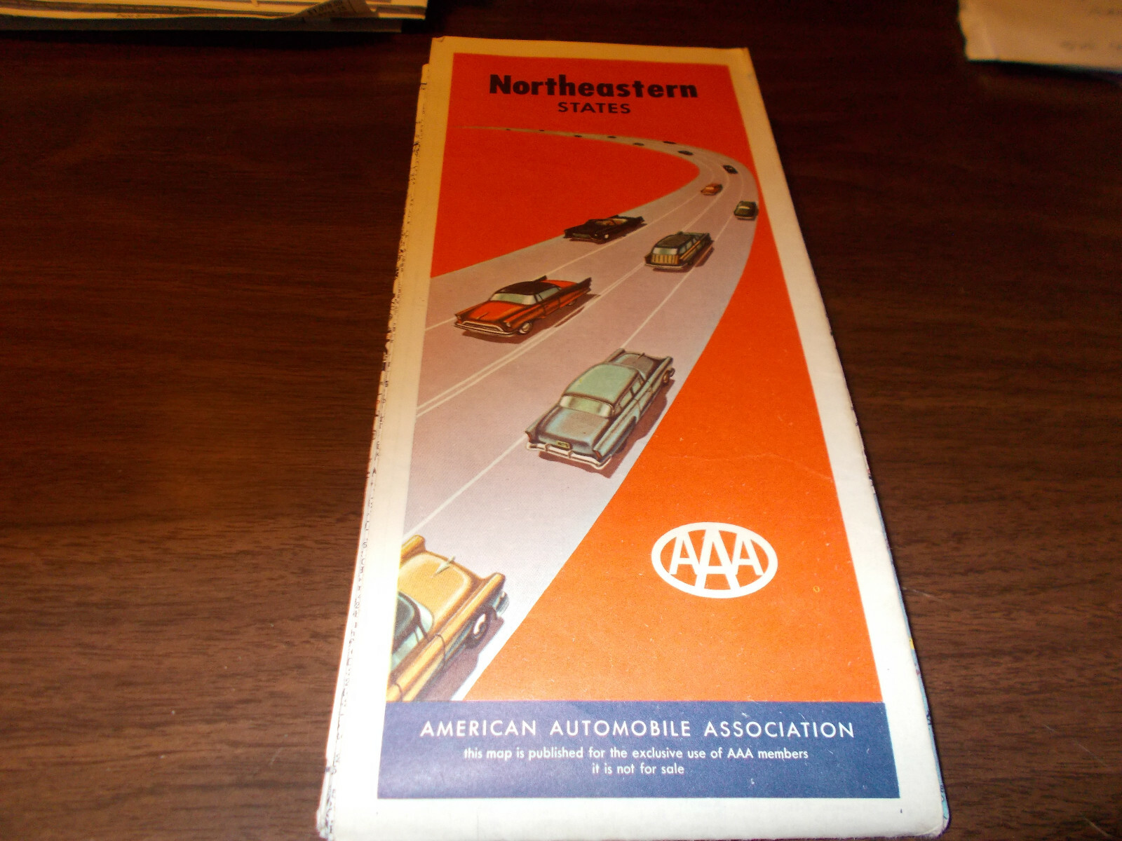 1957 AAA Northeastern States Vintage Road Map | eBay