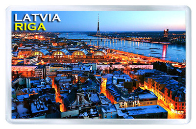 LATVIA RIGA MOD3 FRIDGE MAGNET SOUVENIR IMAN NEVERA | eBay