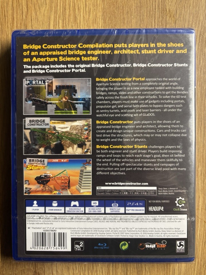 Brand New And Sealed - Bridge Constructor Compilation - Sony PlayStation 4 PS4 | eBay UK