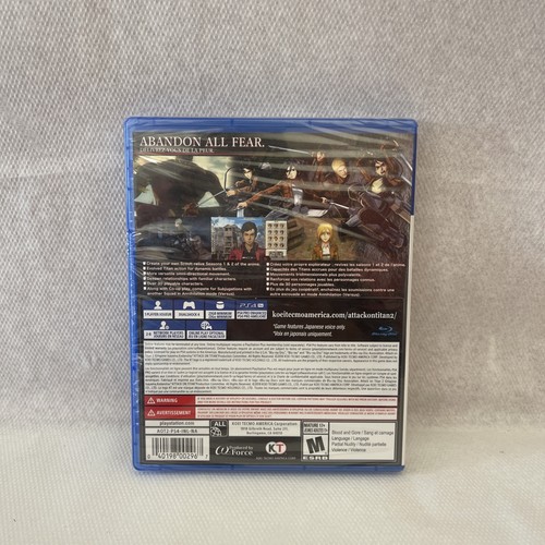 Attack on Titan 2 PS4 Game Factory Sealed (Sony PlayStation 4, 2018 ...