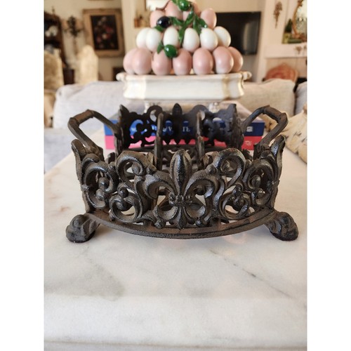 Cast Iron Old World Silverware Caddy, Outdoor Entertaining, Fleur de ...