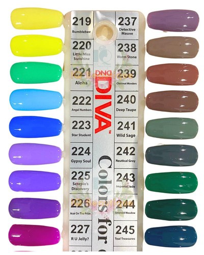 DND DUO DIVA GEL & LACQUER #222 - Angel Numbers | eBay