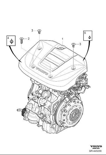 Volvo 31380978 Engine Cover Clip. Insulation | eBay