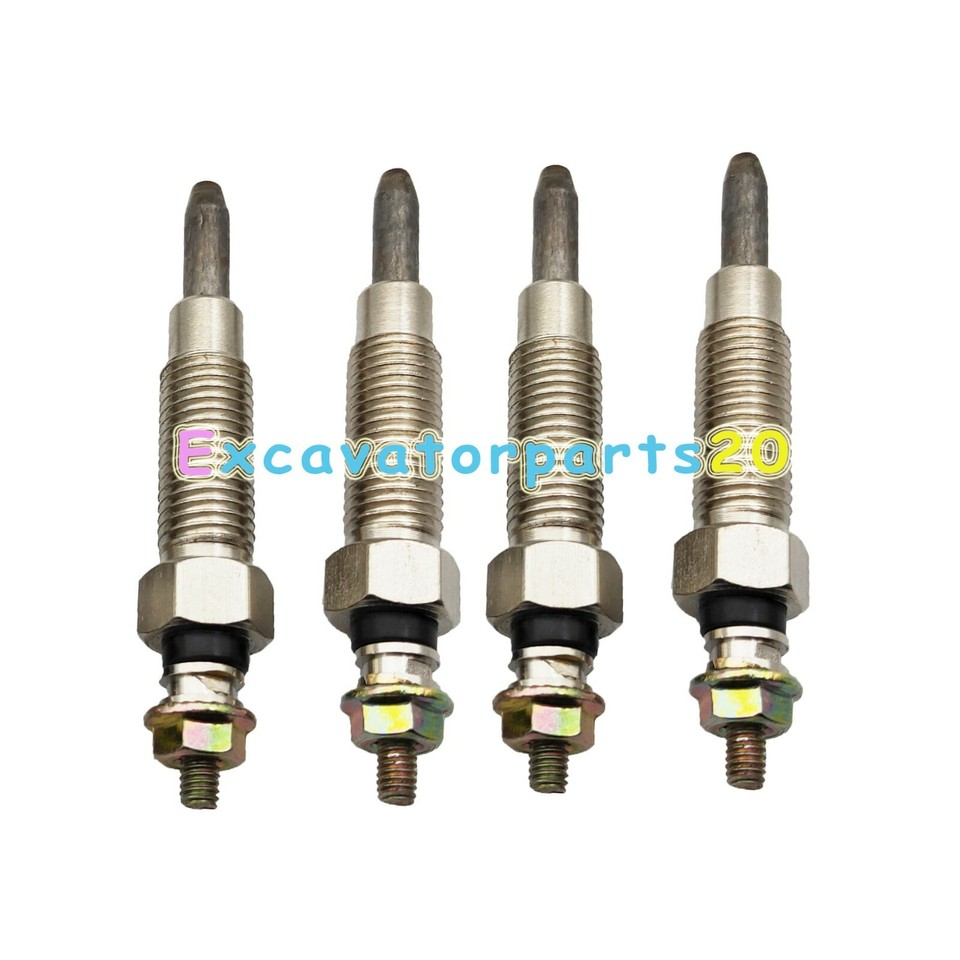 4 pcs Glow Plugs 3974953 Fits for Bobcat Skid Steer Loader 643 645 743 ...