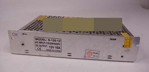 1pc used Power Supply S-120-12 12V 10A LED switching power supply #T9 ...