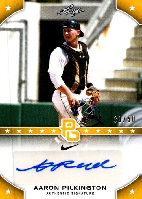 2015 Leaf Perfect Game National Showcase - Autographs Aaron Pilkington ...