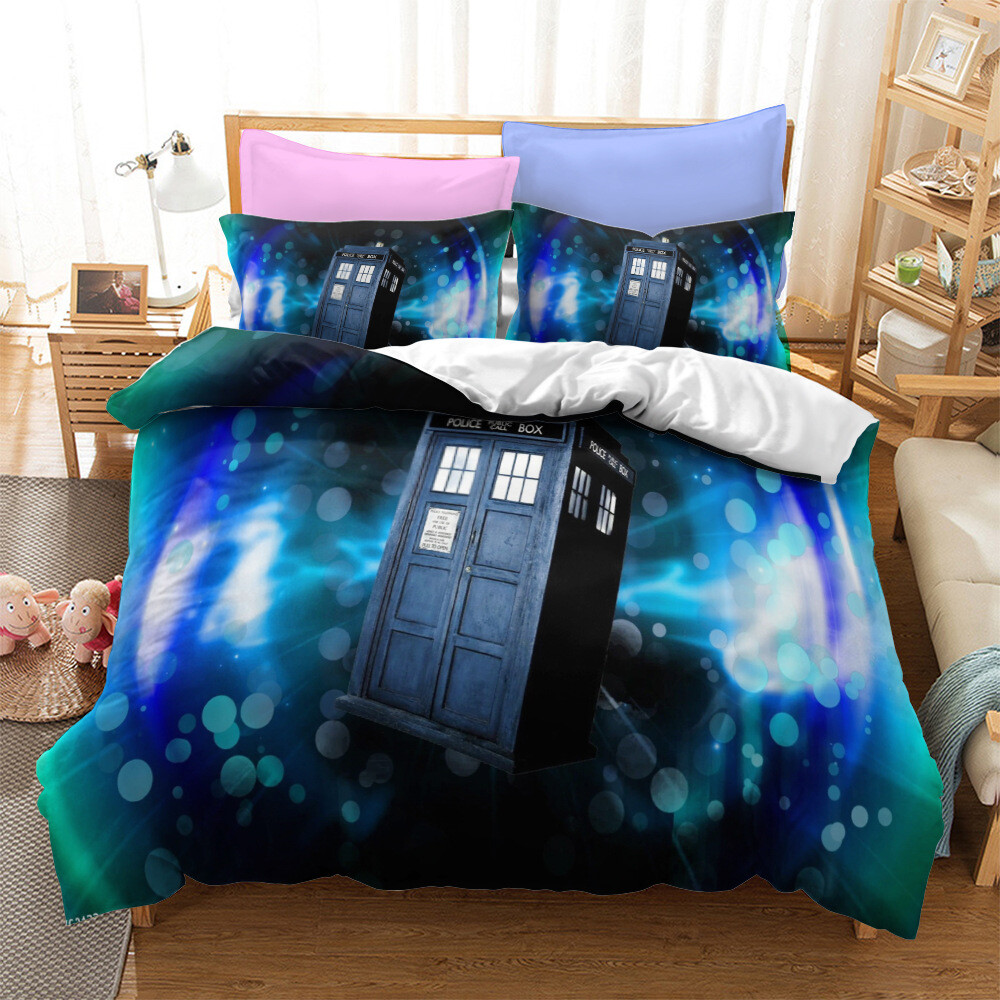 Doctor Who Duvet Cover Pillowcases Single Double Queen Doona Bedding ...
