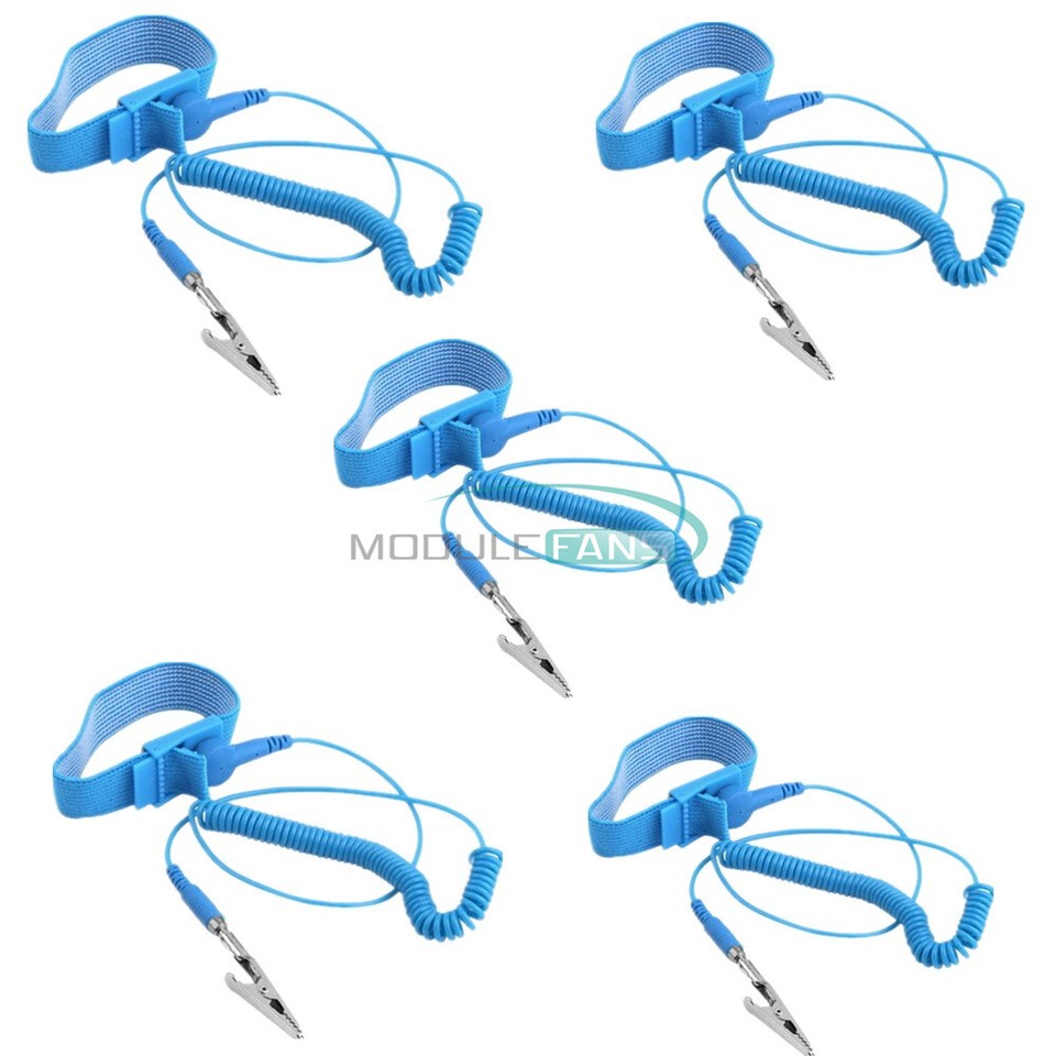 5PCS Anti Static ESD Wrist Strap Discharge Band Grounding Prevent ...