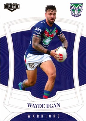 2023 New Zealand Warriors NRL TLA Elite Card - Wayde Egan | eBay Australia
